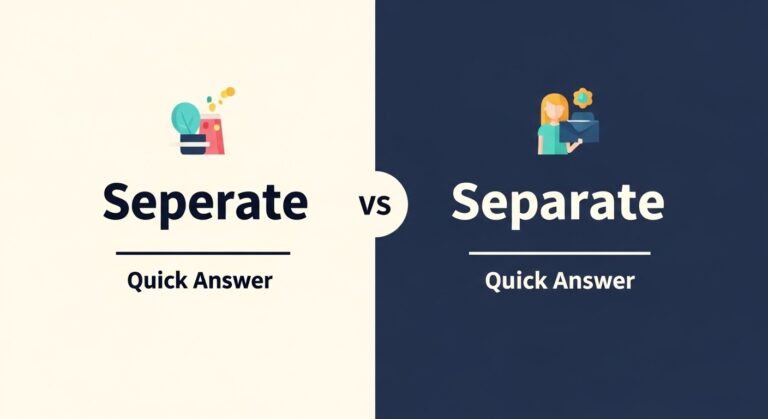 Seperate or Separate: Simple Guide for Students and Writers